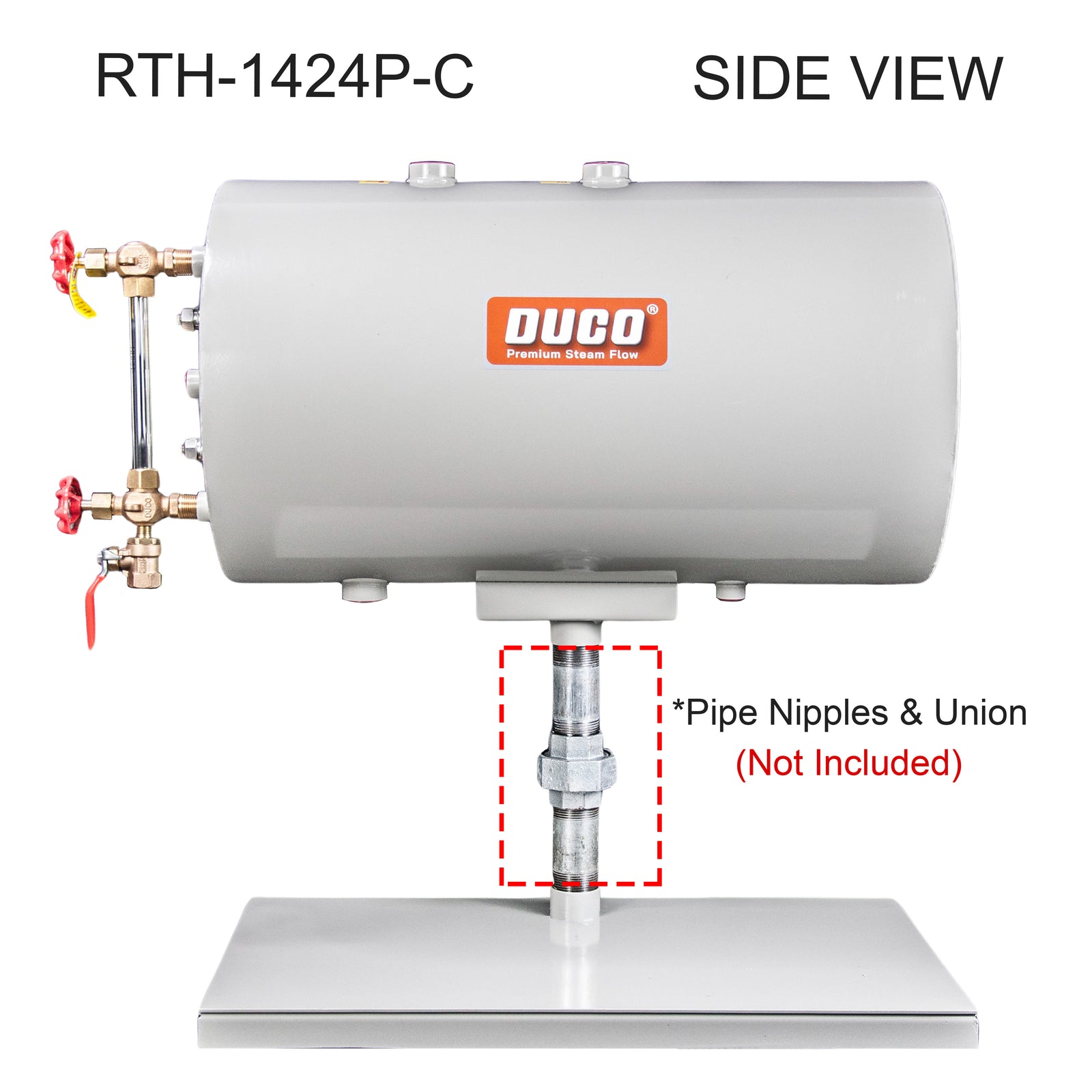 Stainless Steel Horizontal Return Tank (Pipe-Mount) RTH-P Series Compl