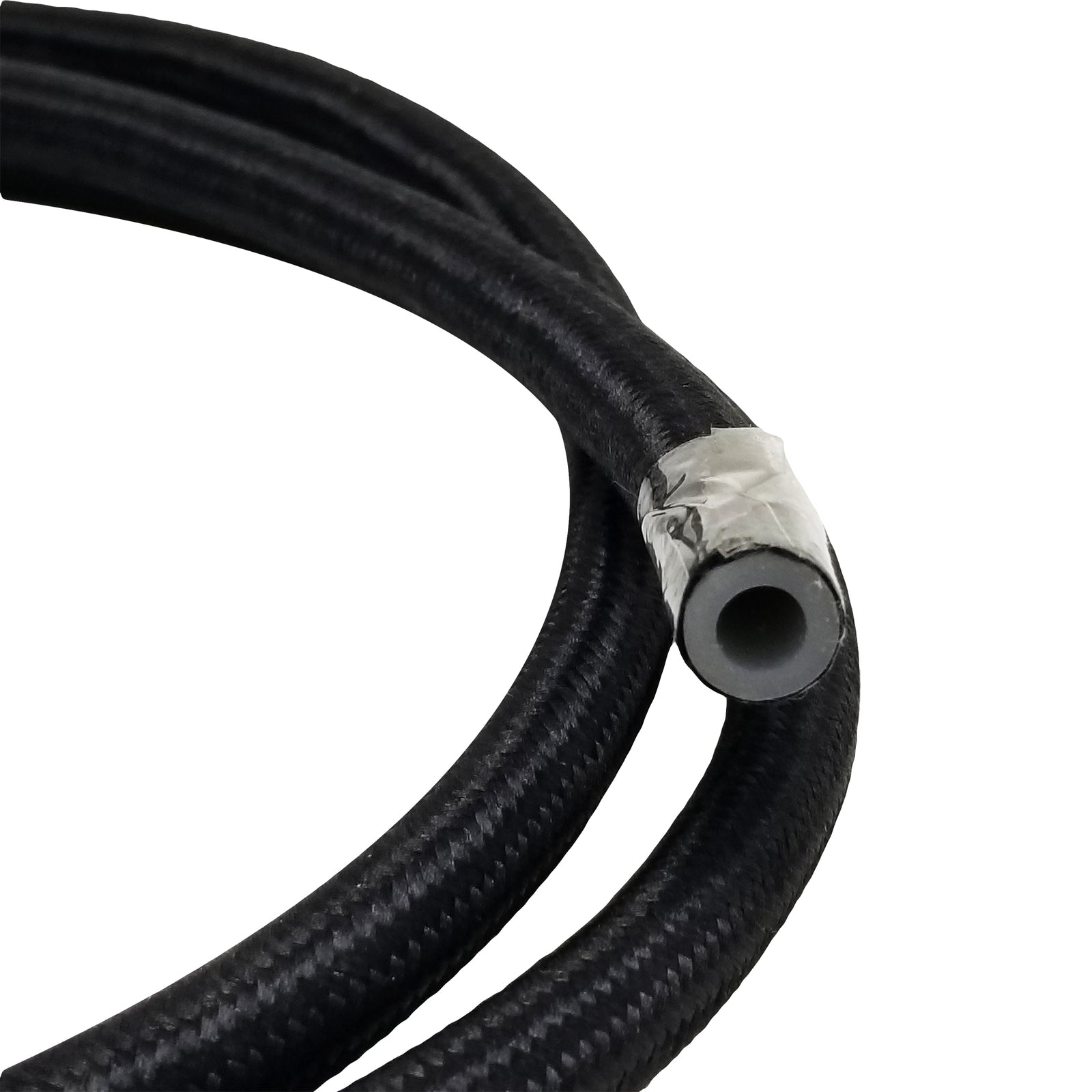 Hot-Steam® BSH-N Black Braided Silicon Steam Iron Hose 1/4" ID, 1/2" O